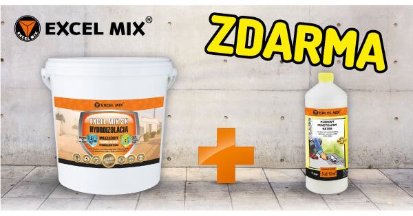 AKCIA Excelmix 2K- dvojzložková vysokoelastická hydroizolačná náterová ...