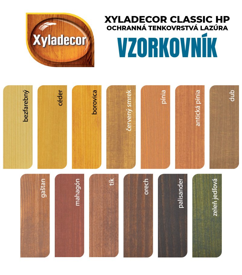 Xyladecor Tenkovrstvá lazúra classic HP orech 5l